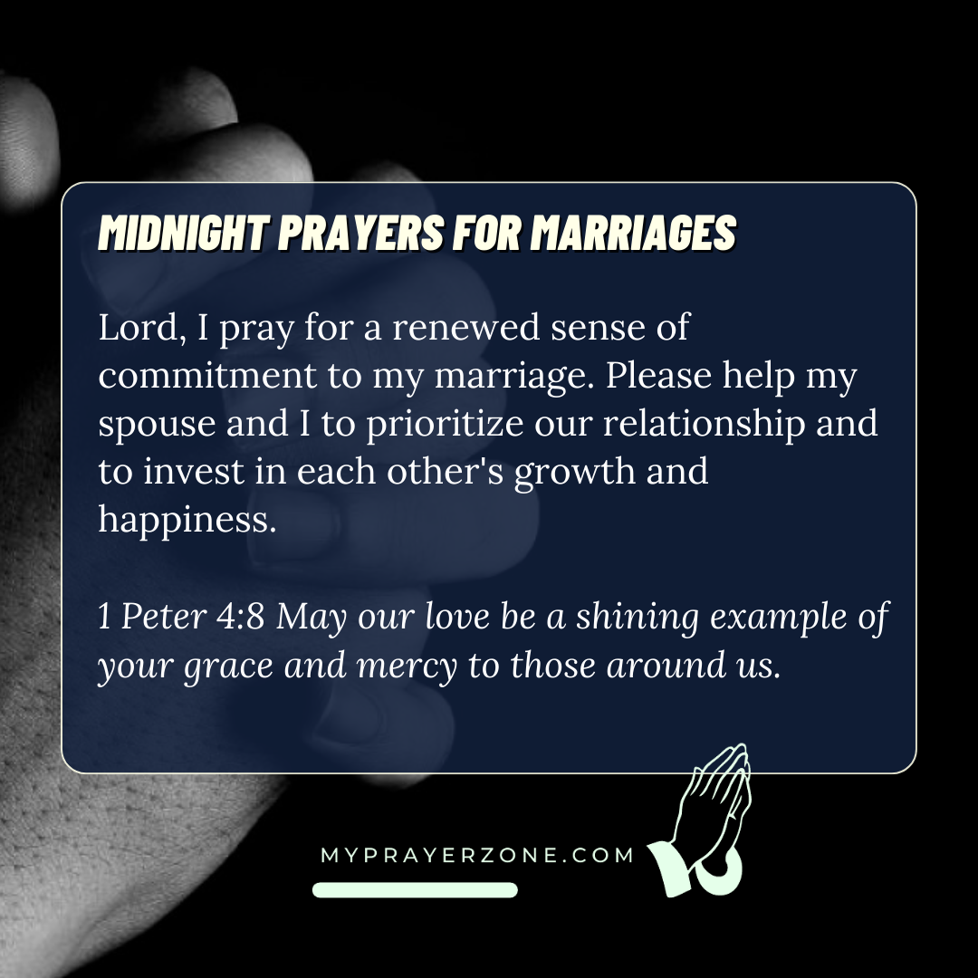 MIDNIGHT PRAYERS FOR MARRIAGES