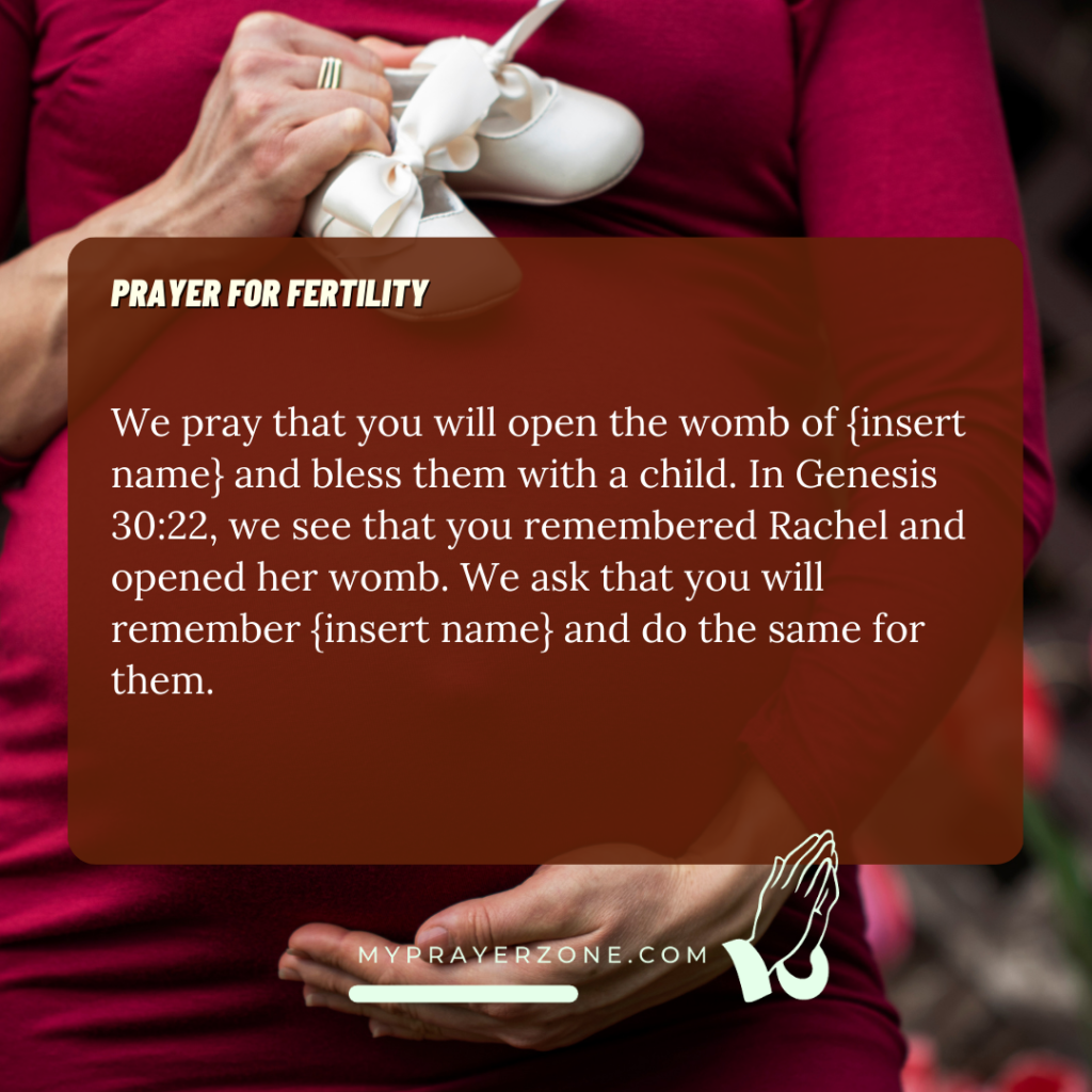PRAYER FOR FERTILITY