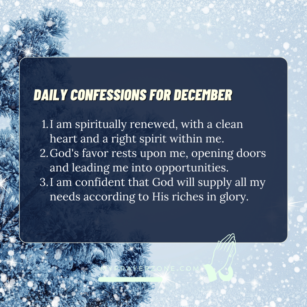 NEW MONTH PRAYER FOR DECEMBER 2025
