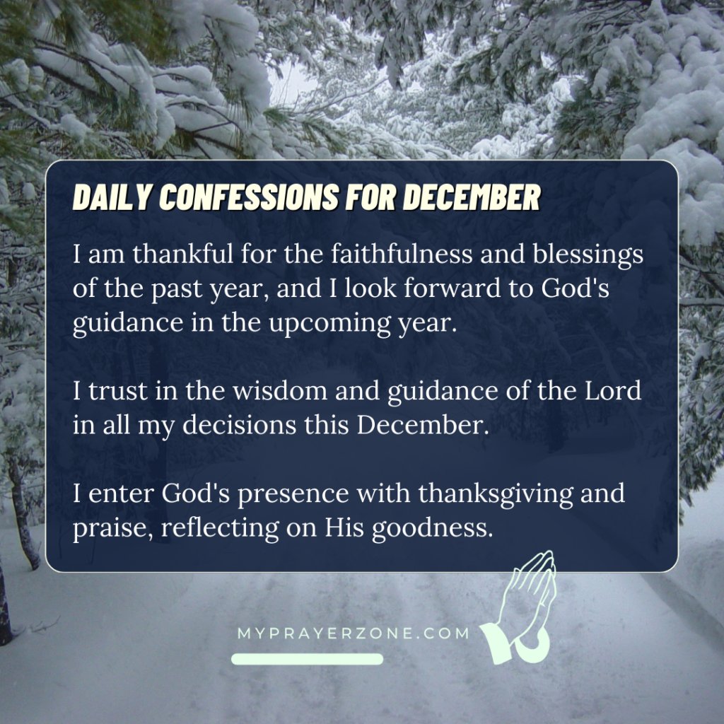 NEW MONTH PRAYER FOR DECEMBER 2025