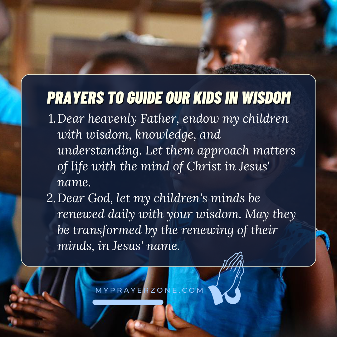 PRAYERS FOR WISDOM AND UNDERSTANDING